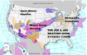 Joe & Joe Weather Show LIVE 7:35PM Winter Storm in the West, Spring ...