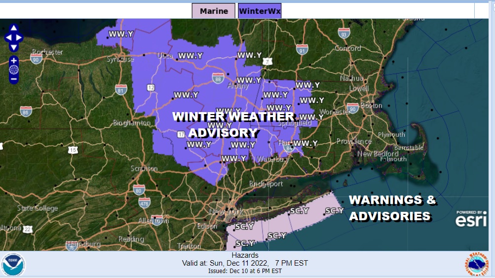 Weather in 5 Winter Weather Advisories Inland Sunday, New Storm In the ...
