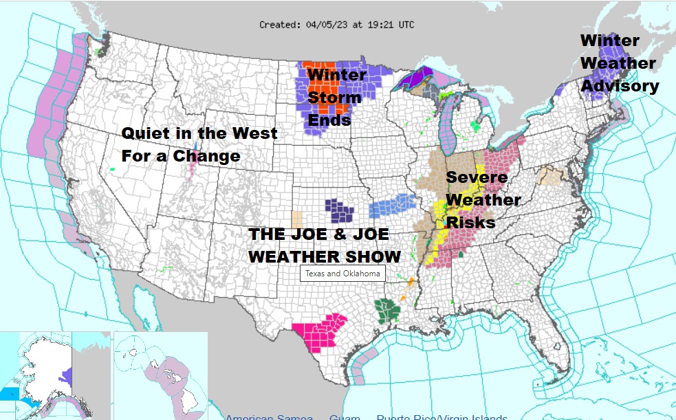 Joe & Joe Weather Show LIVE 7:35PM Severe Weather, Easter Weekend & More